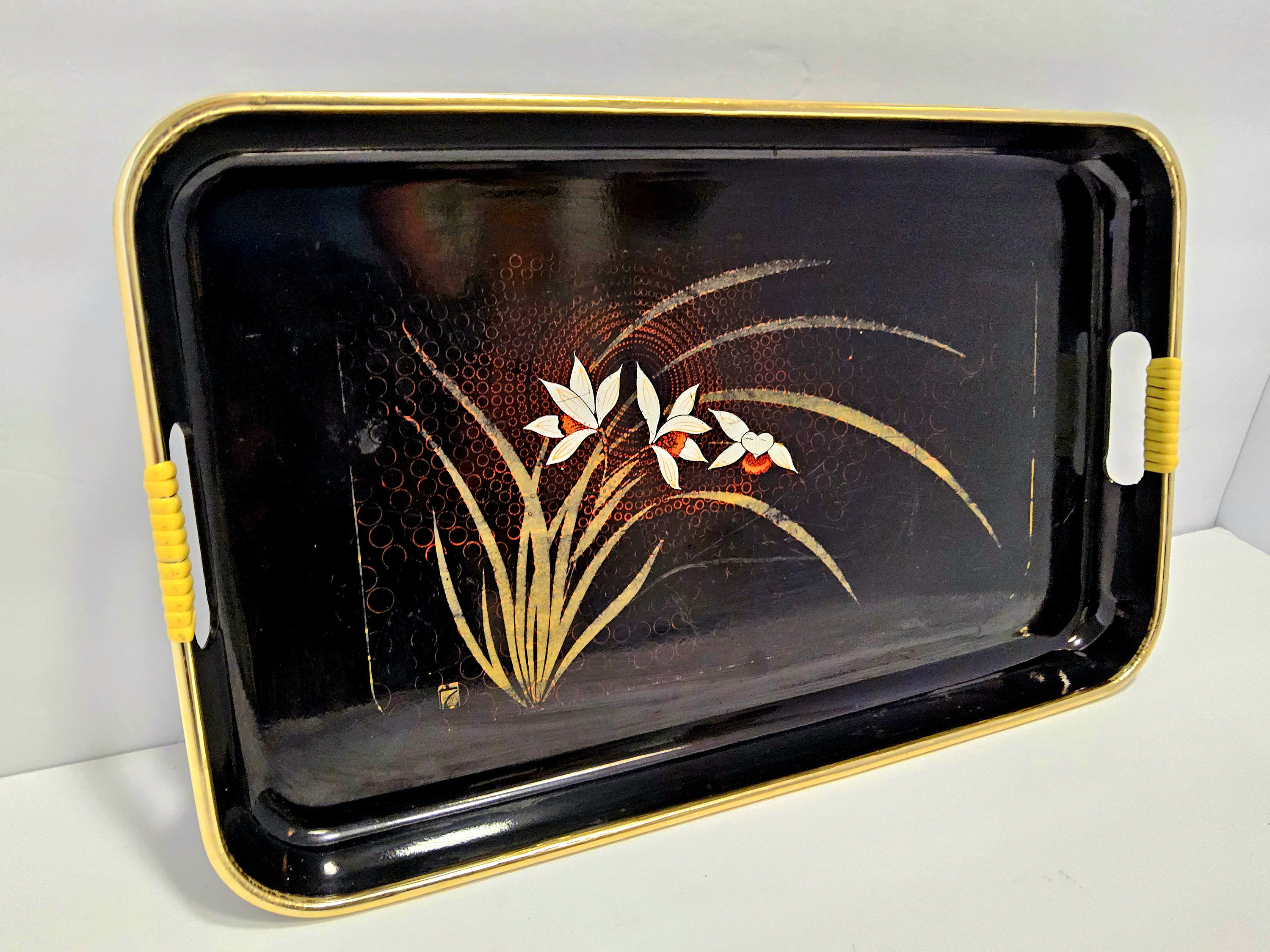 Vintage Japanese Large Serving Tray Vintage TV Tray 80s Serving Tray ...