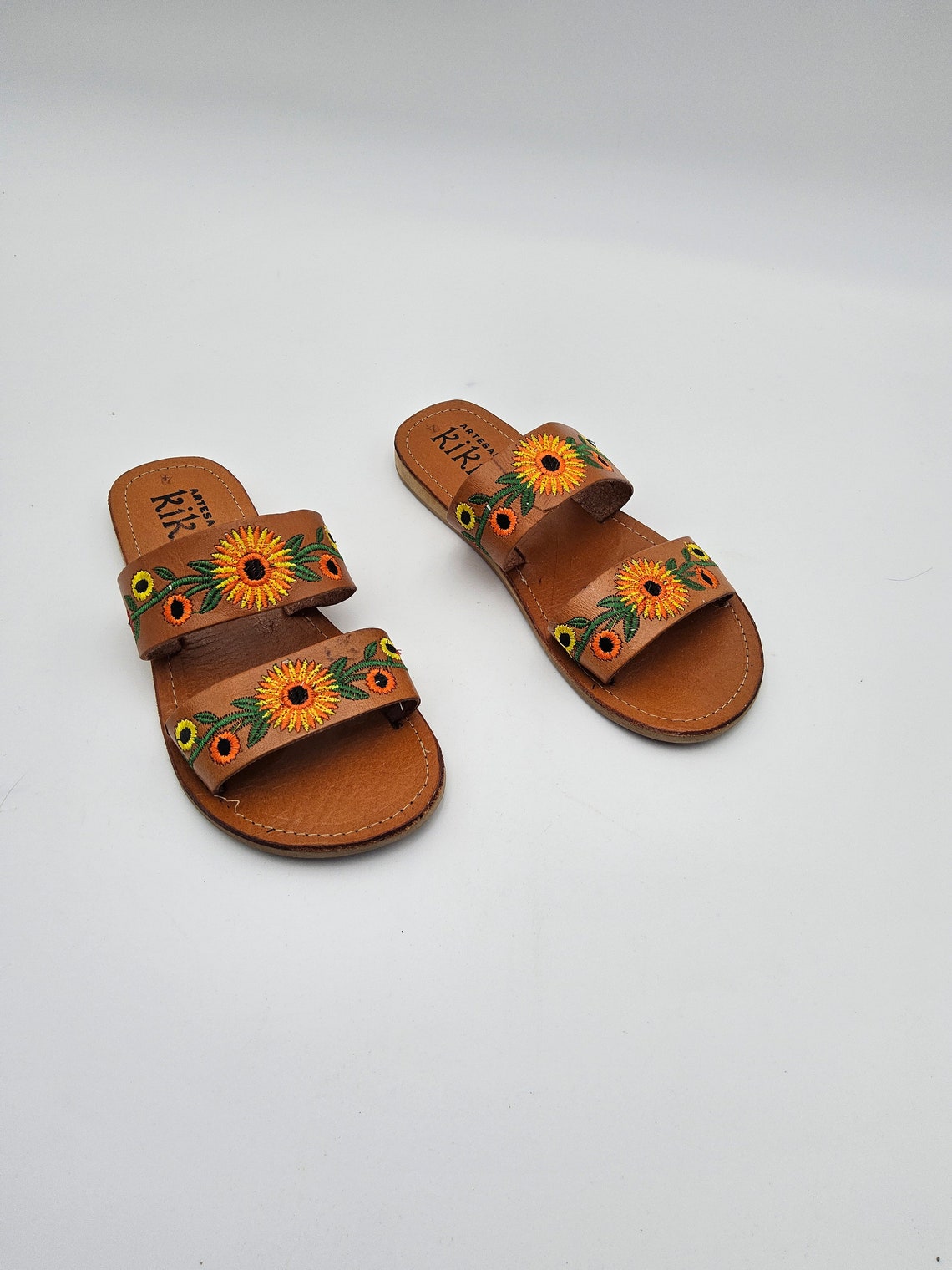 Sunflower Leather Sandals 8 Leather Hauraches Leather Sunflower Sandals ...