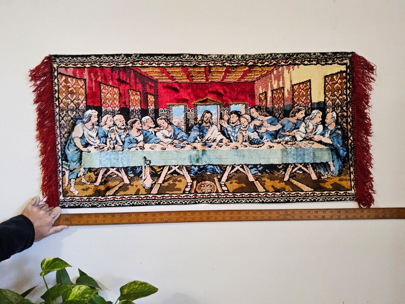 The Last Supper Tapestry Woven Religious Wall Hanging the Last Supper ...