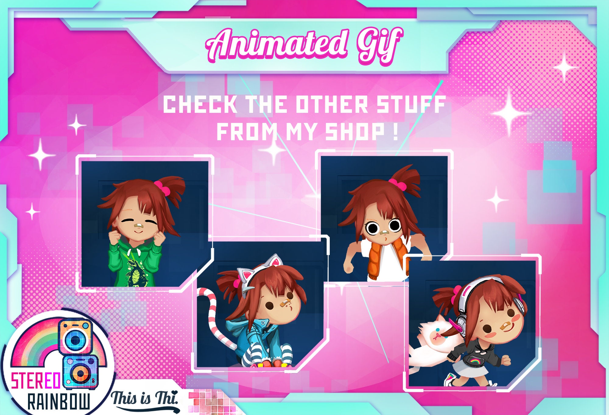 Animated Gif + Emote for Any Platform - Etsy