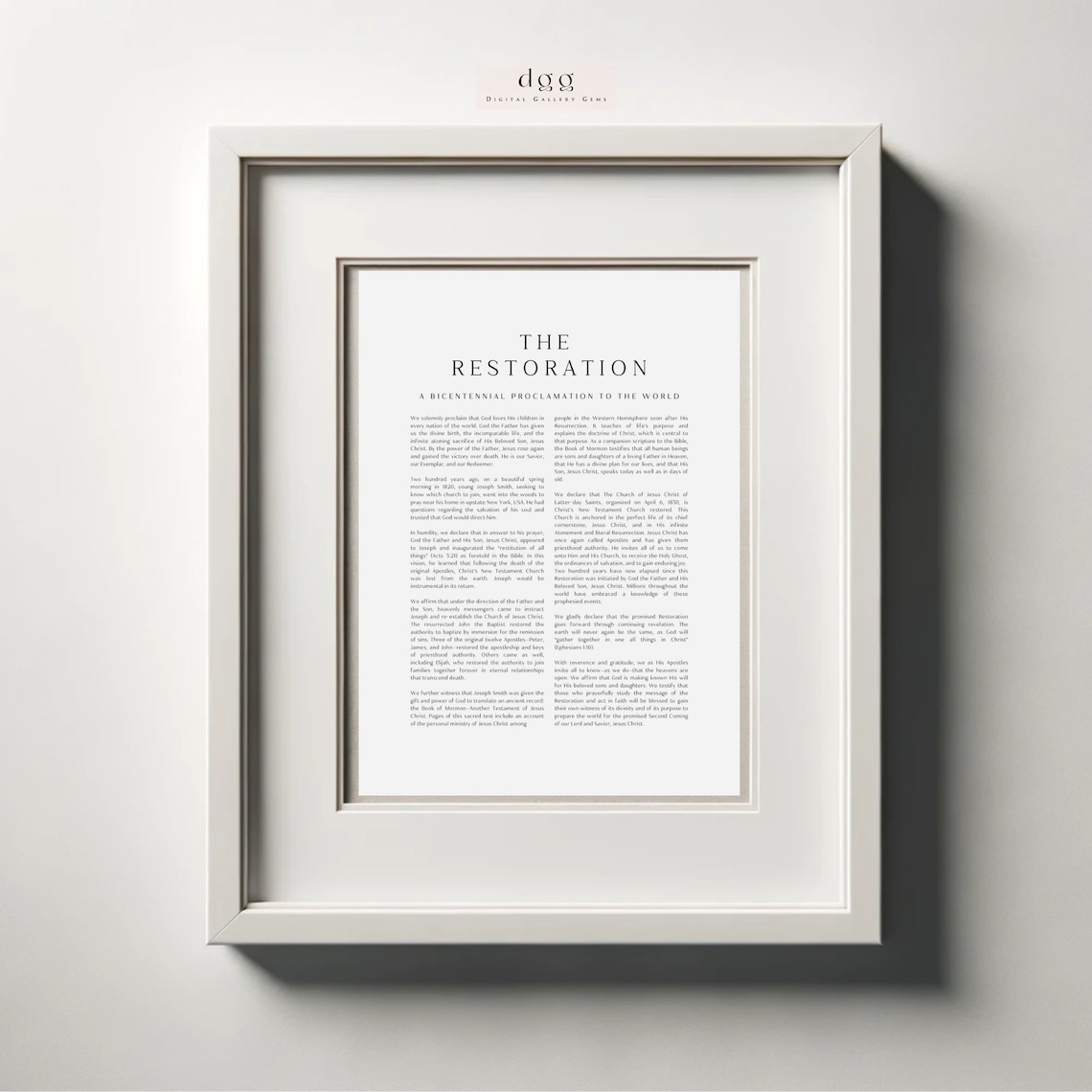 Modern Farmhouse LDS Art Set 3/ Lds Wall Art / Christian Gallery Wall ...