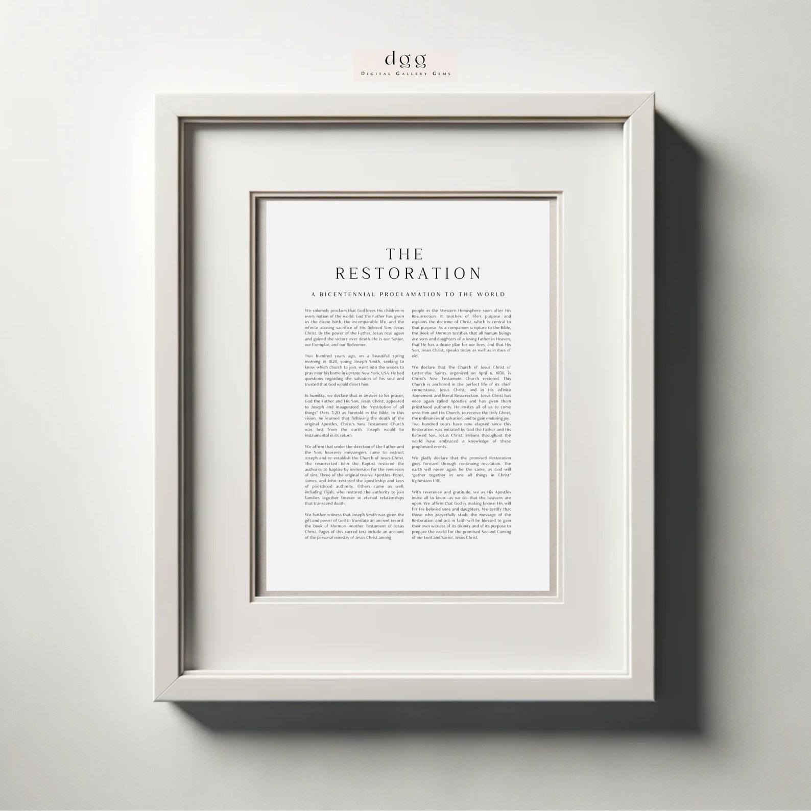 Modern Farmhouse LDS Art Set 3/ Lds Wall Art / Christian Gallery Wall ...