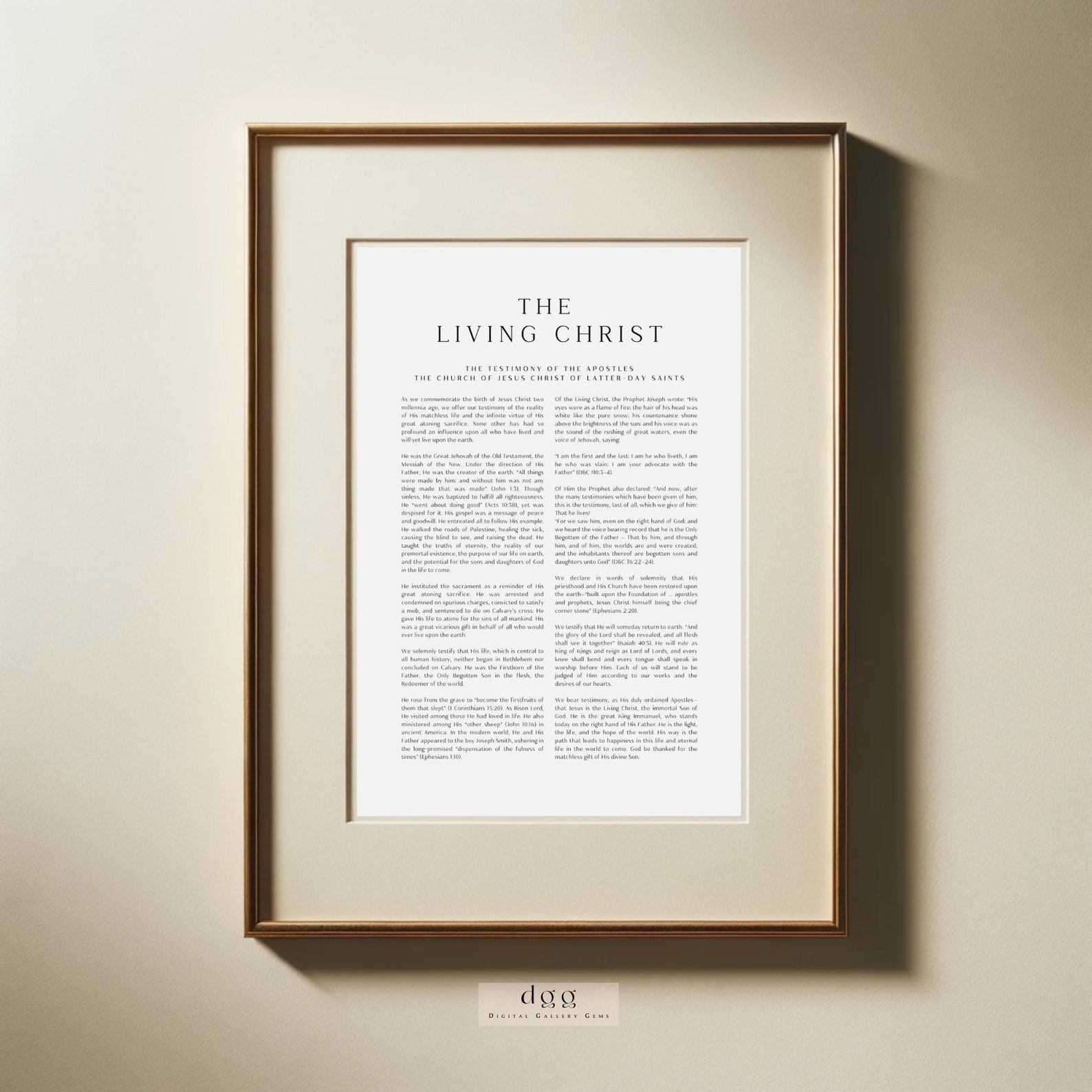 Modern Farmhouse LDS Art Set 3/ Lds Wall Art / Christian Gallery Wall ...