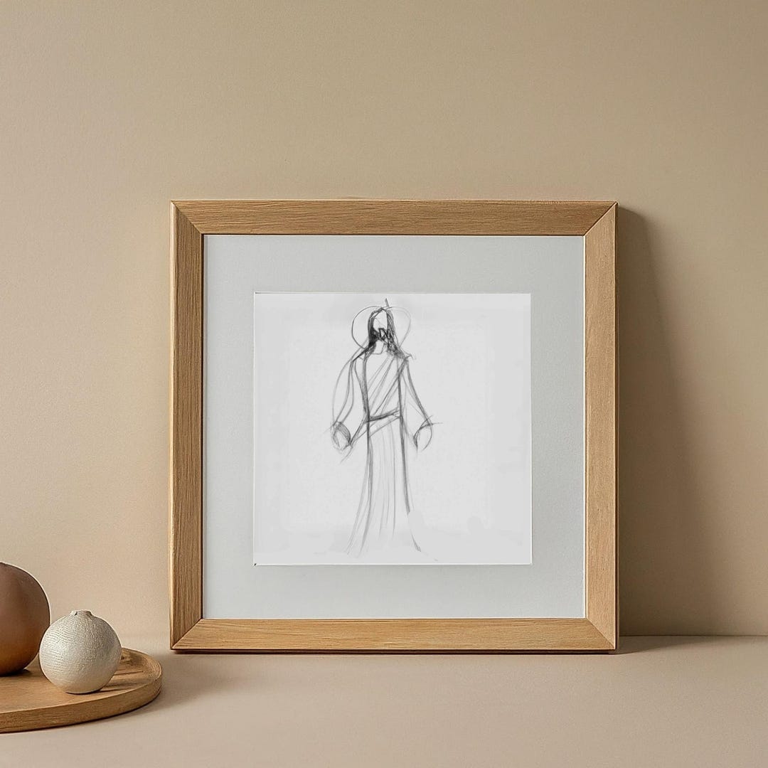 Minimalist Resurrected Christ | LDS Book of Mormon Wall Art | Modern ...