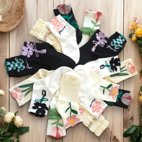 Korean Socks - Etsy