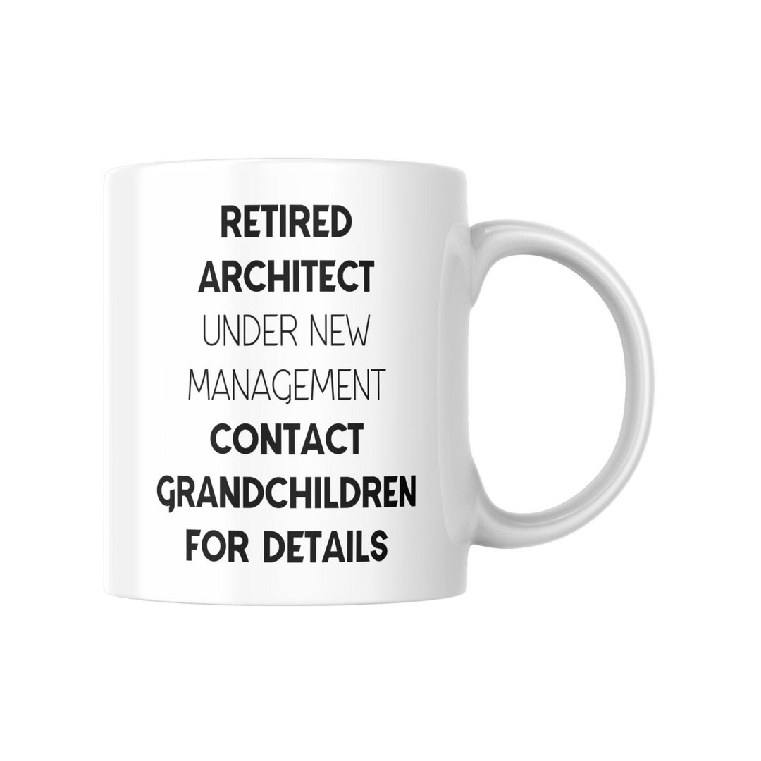 Retired Architect Mug, Architect Retirement Gift, Officially Retired ...