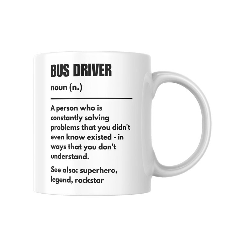Bus Driver Mug, Bus Driver Gift, School Bus Driver Coffee Mug, Gift for ...
