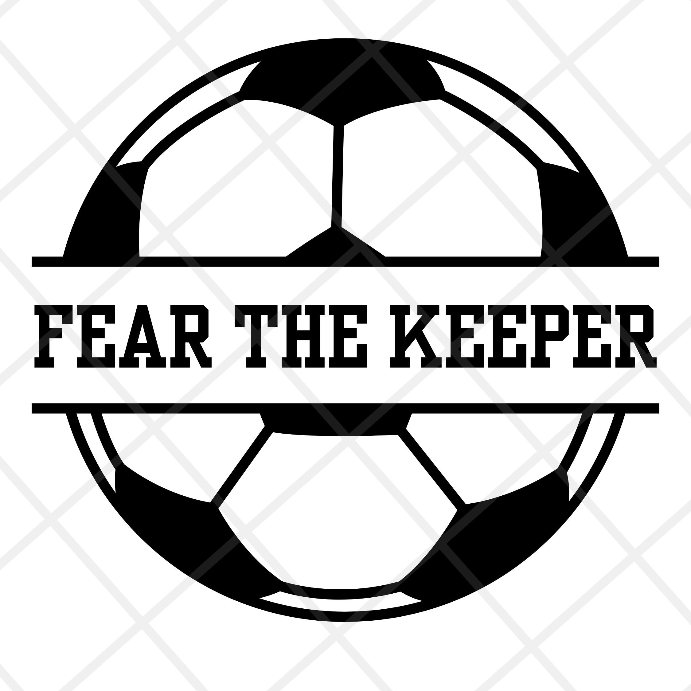 Fear the Keeper Soccer Goalie PNG SVG, Soccer Player Png,soccer Goalie ...