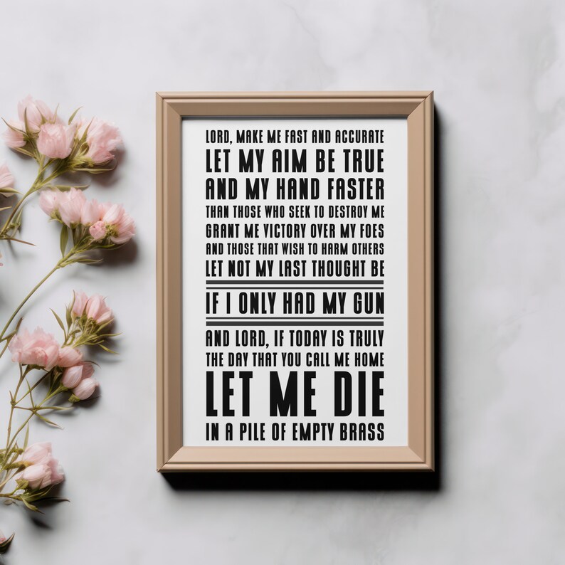 Gunfighter Prayer SVG PNG JPG, Lord Make Me Fast and Accurate. Let My ...