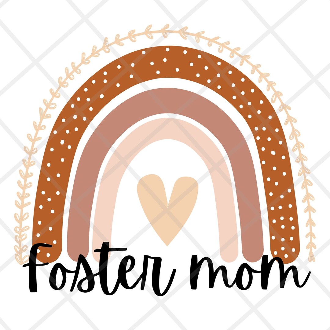 Rainbow Foster Mom Png Svg One Blessed Foster Mom Foster Mom - Etsy