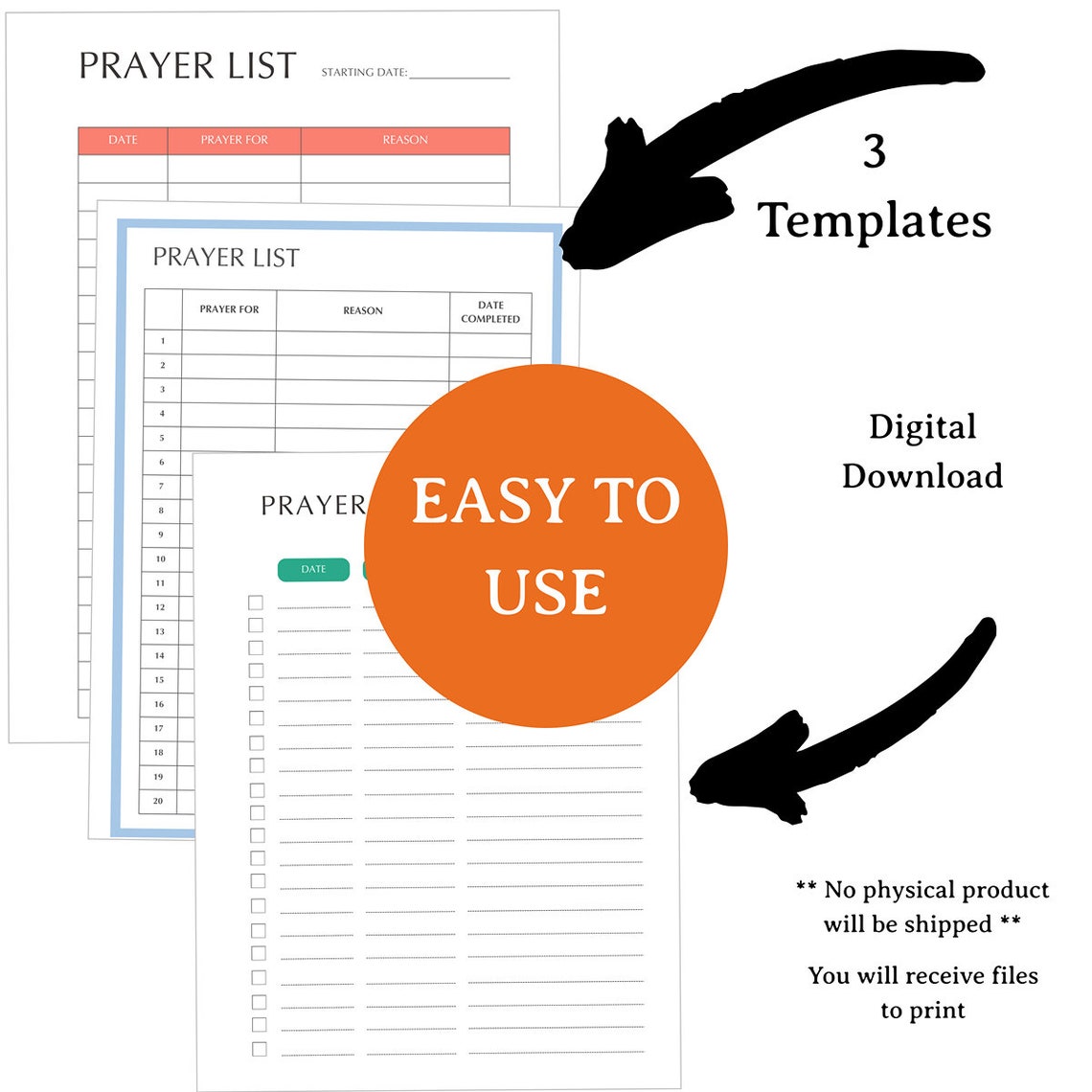 Prayer List Printable PDF, Daily Devotional Practice, Printable Prayer ...
