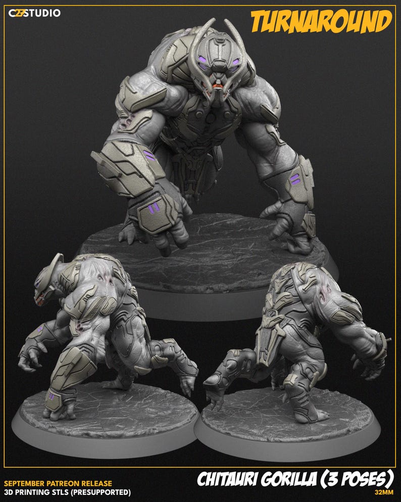 Chitauri Army - Gorilla Fanart - Etsy