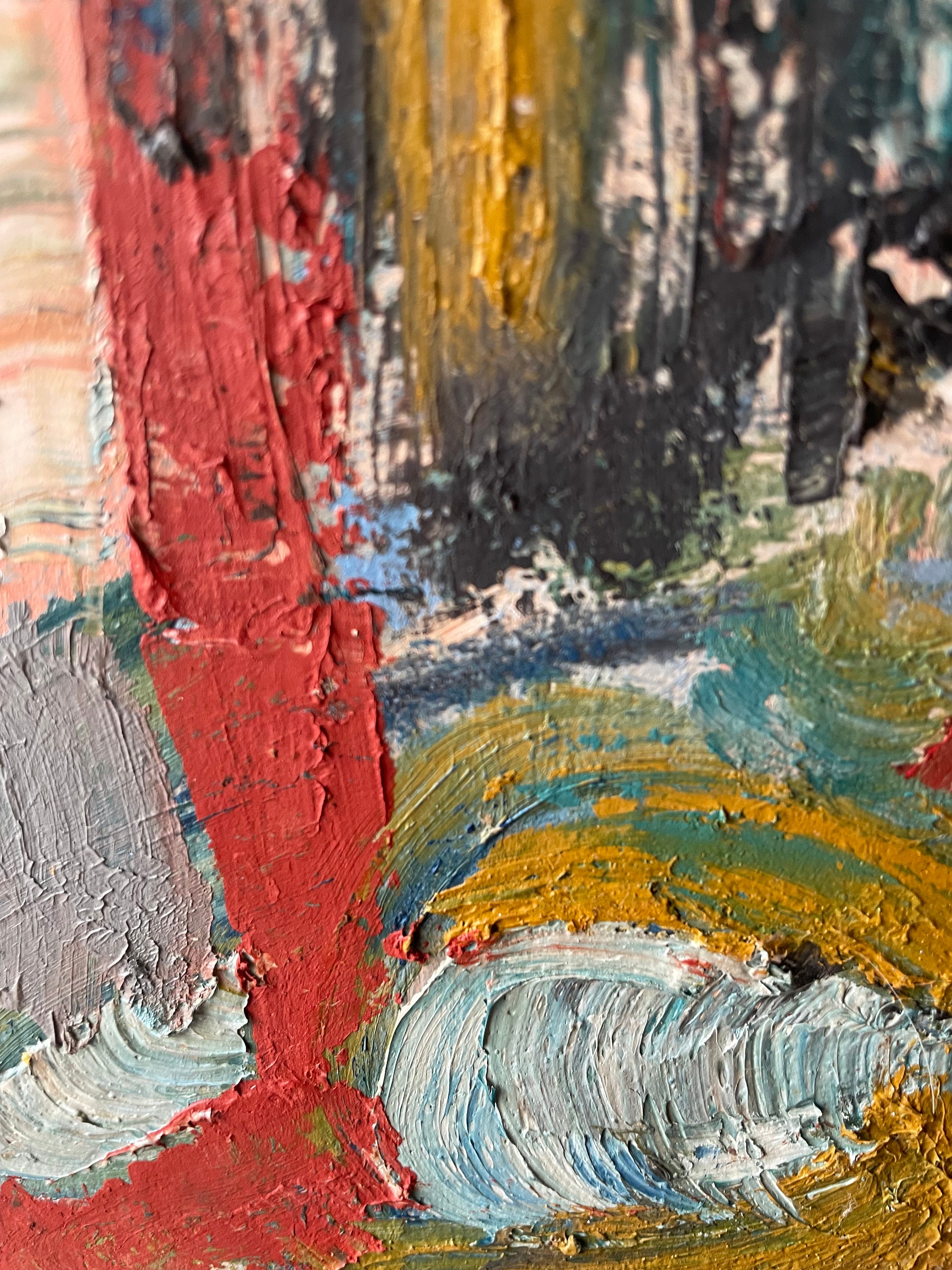 Classic Abstract Expressionist Oil on Canvas Painting. - Etsy