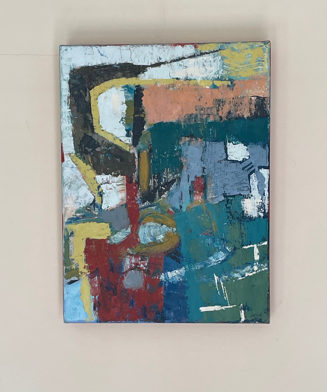 Classic Abstract Expressionist Oil on Canvas Painting. - Etsy