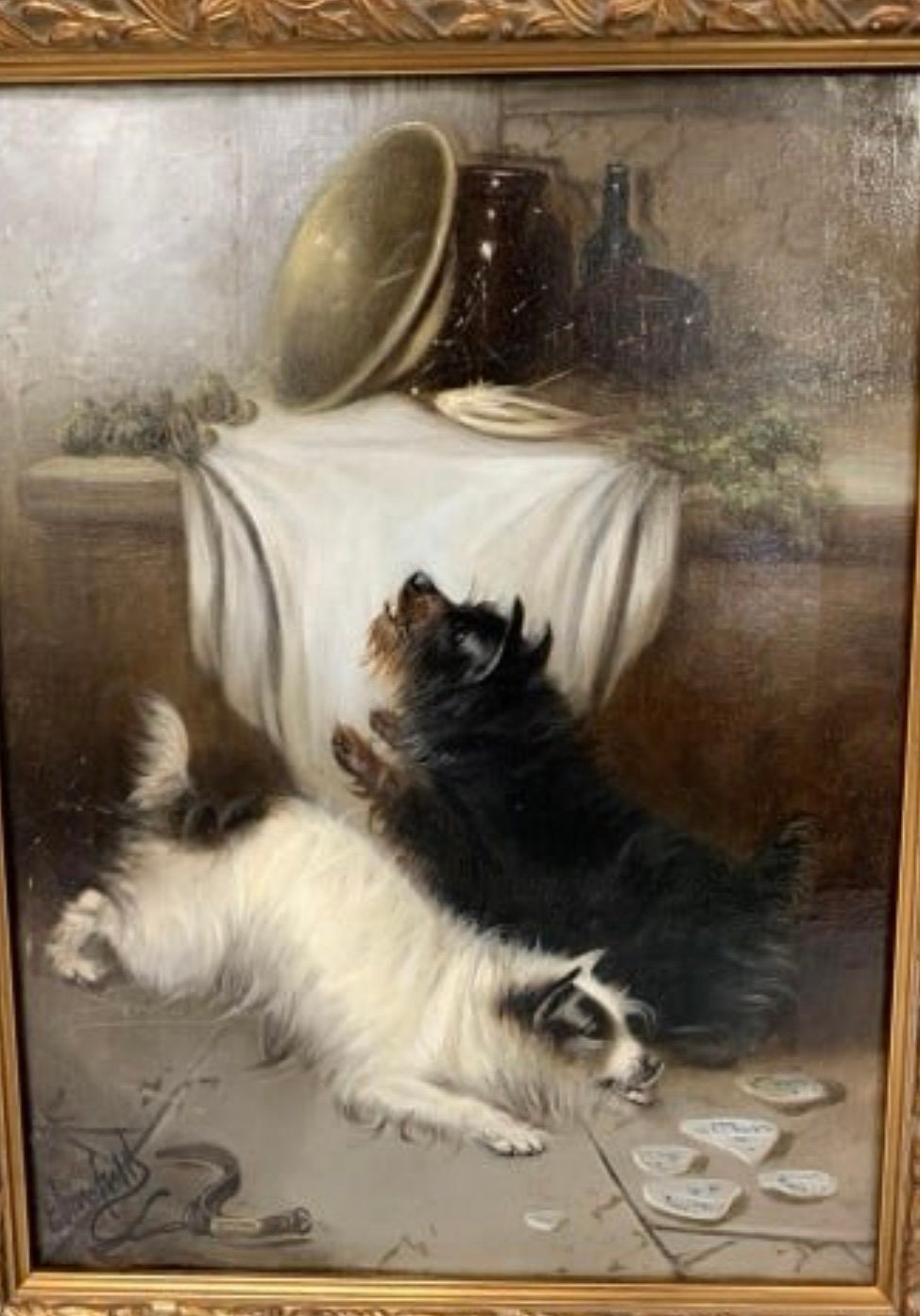 Edward Armfield, british, 1817-1896, Terriers Making Mischief Original ...