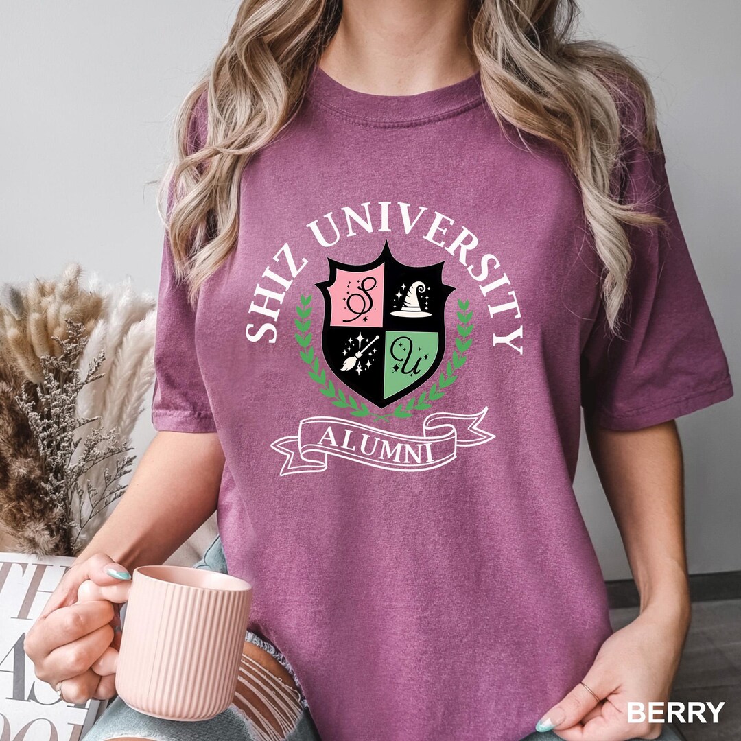Shiz University Alumni Shirt, Comfort Colors, Shiz University Wizard ...