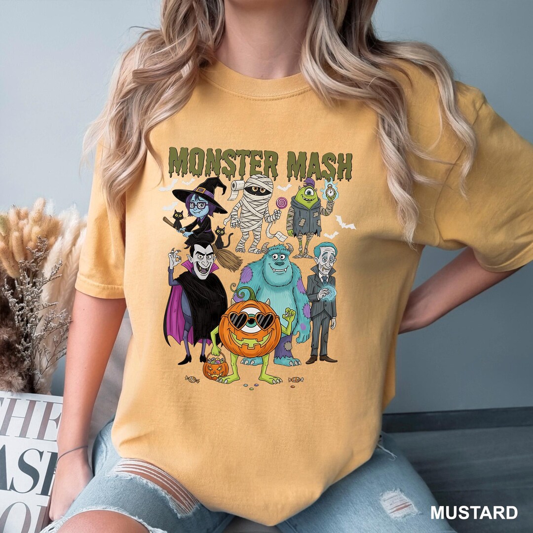 Retro Halloween Monster Mash Shirt, Comfort Colors, Halloween Monster ...