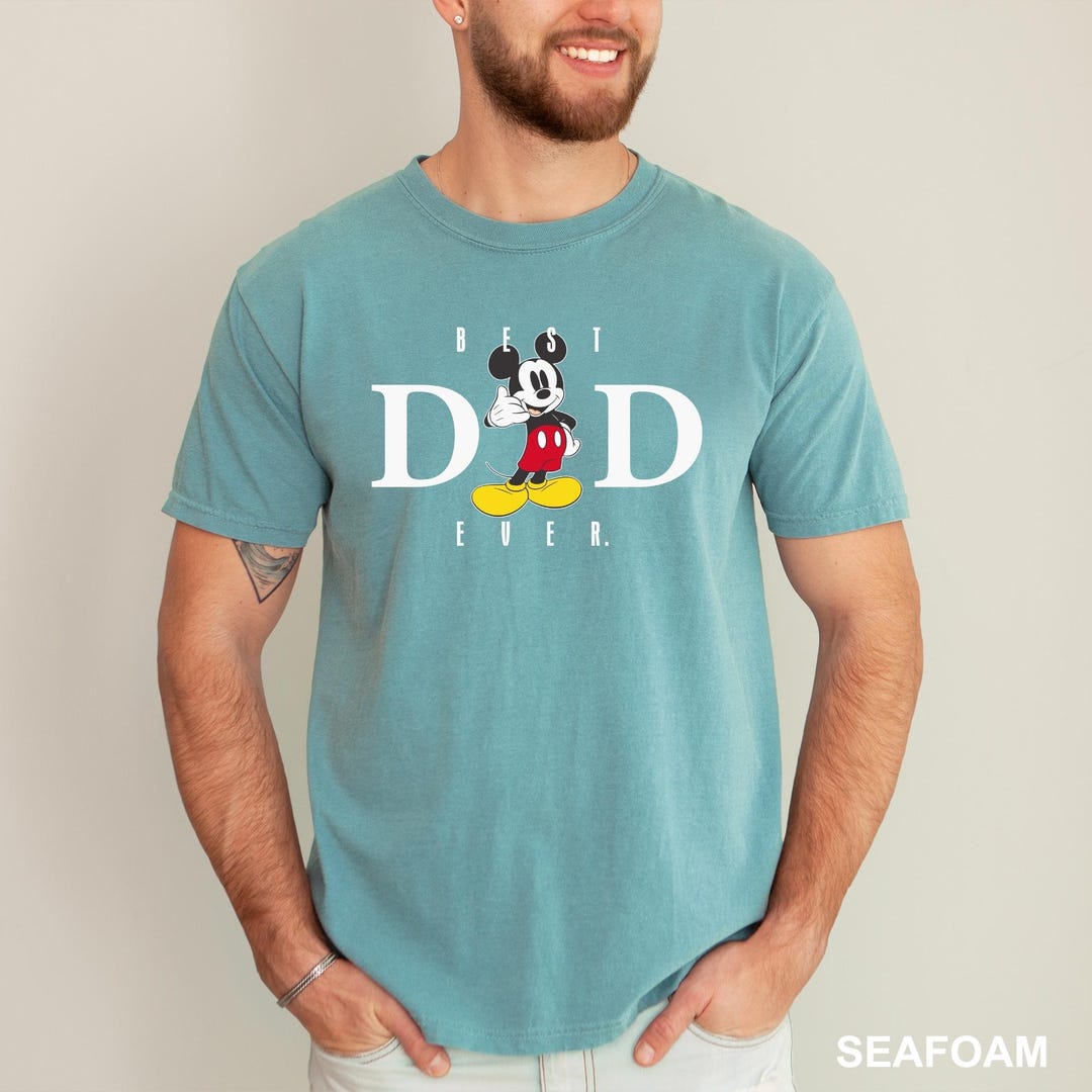 Disney Mickey Best Dad Ever Shirt, Disney Father's Day Shirt, Comfort ...