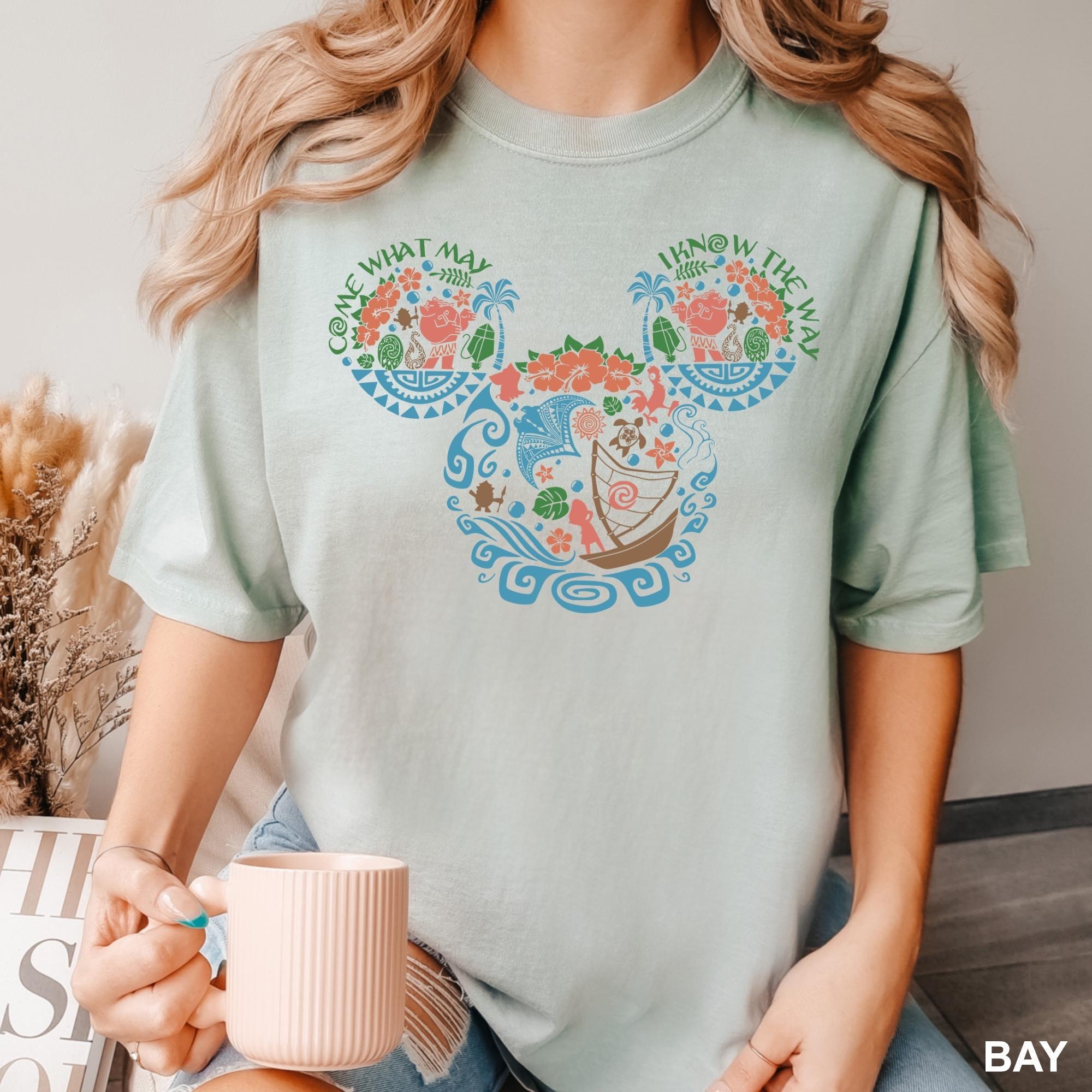 Disney Moana Mickey Head Shirt, Comfort Colors Moana Shirt, Disney ...