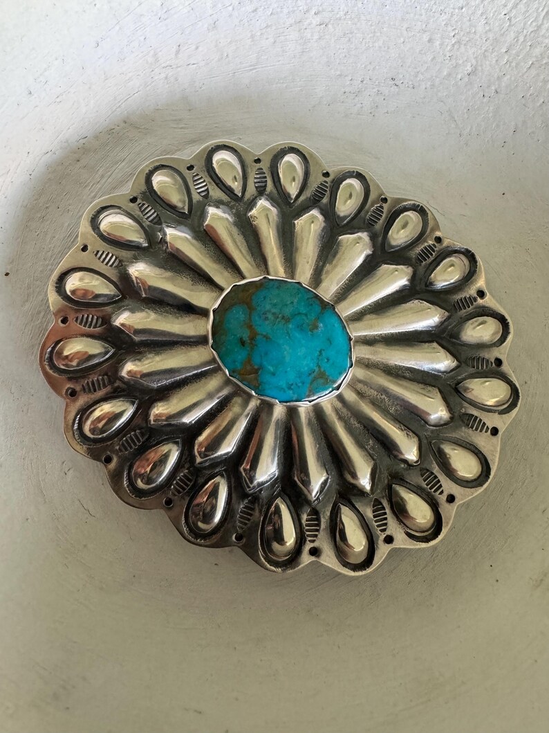Mountain Turquoise Belt Buckle - Etsy