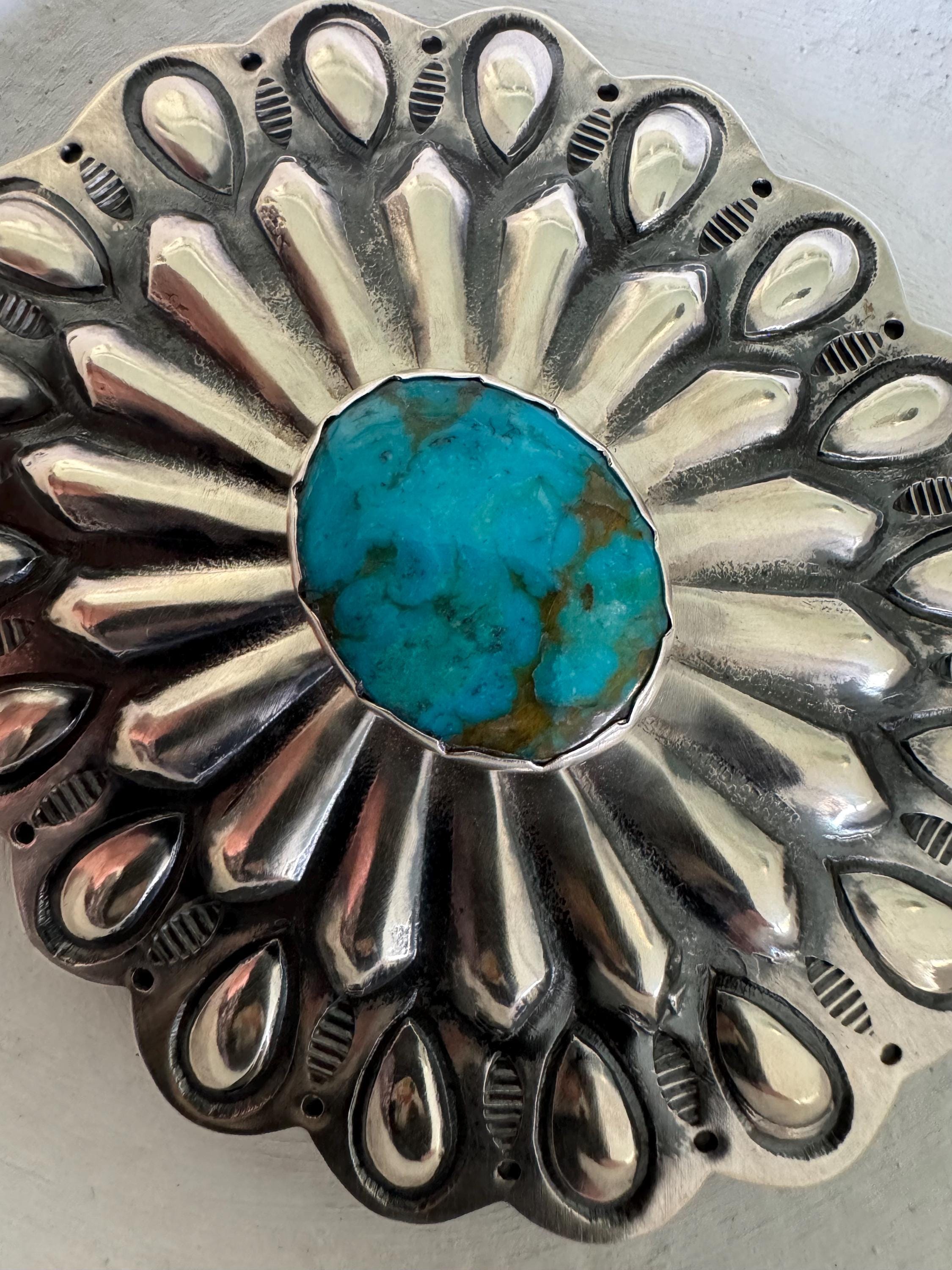 Mountain Turquoise Belt Buckle - Etsy