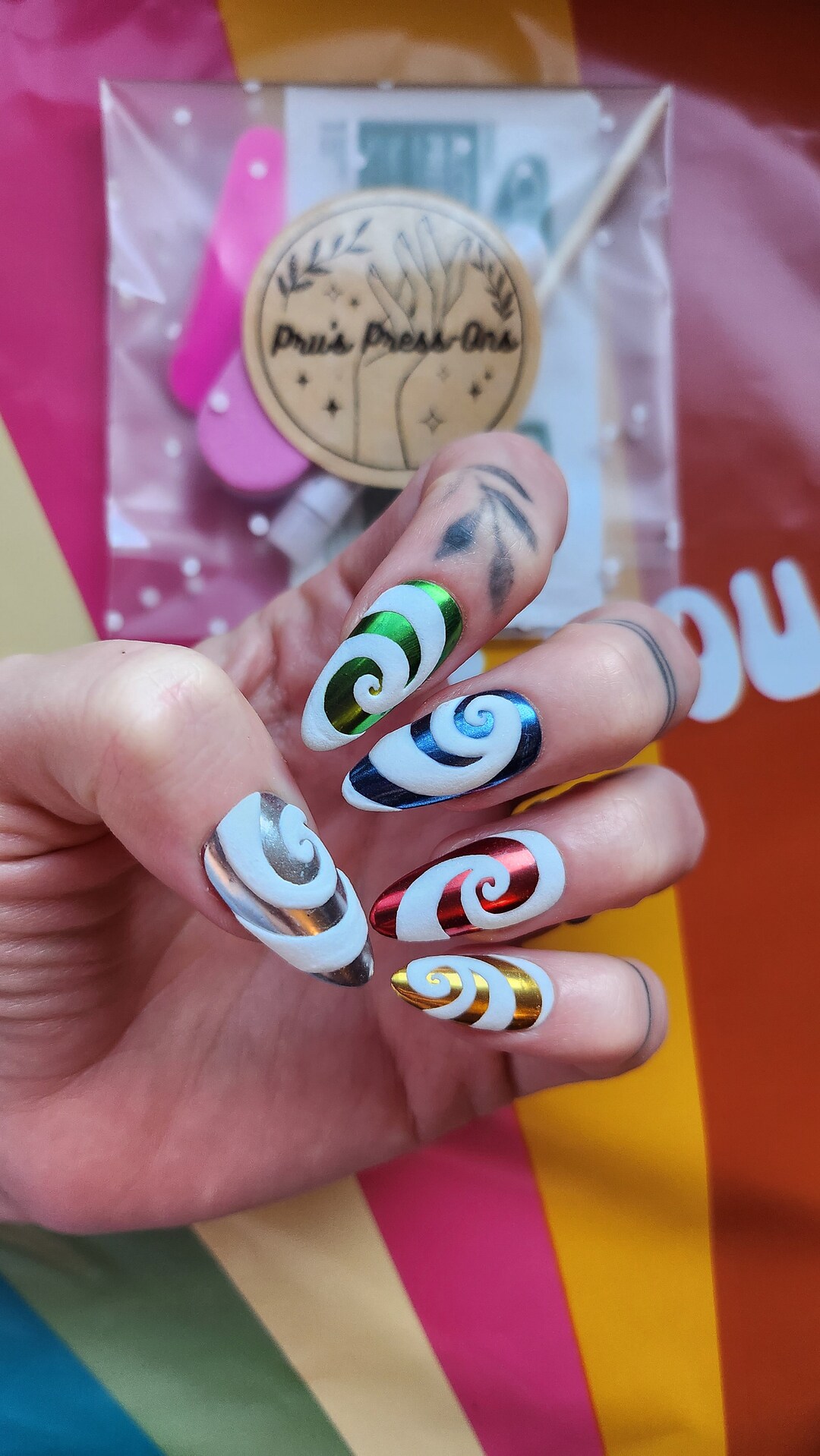 Winter Nails Press-on Nails Custom Nails Christmas Nails - Etsy