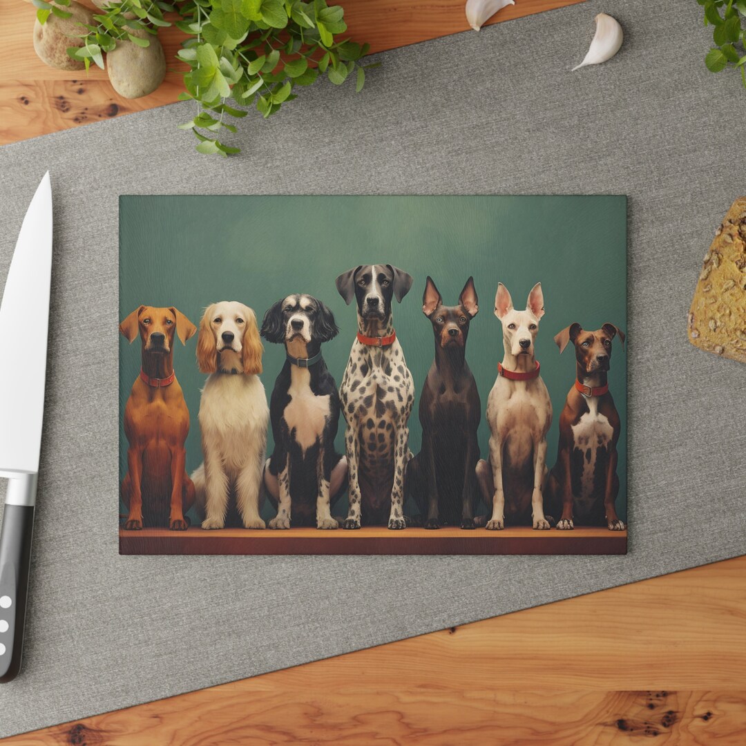 Dog Cutting Board Dog Art Chopping Board Dog Lover Gifts - Etsy