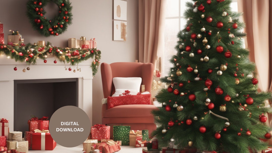 Christmas Virtual Background Zoom & Teams - Etsy