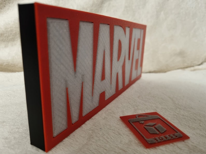Marvel Logo Light Frame Lamp Sign - Etsy