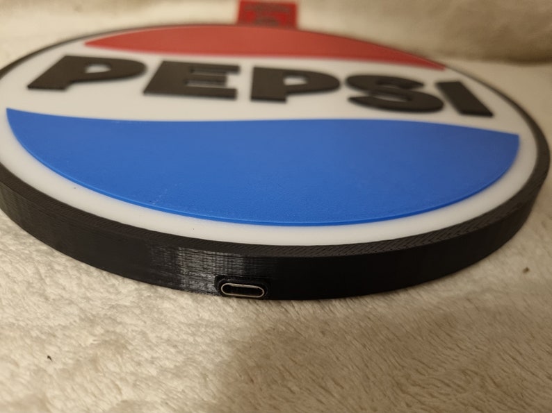 PEPSI Logo Light Frame Lamp Wall Sign - Etsy