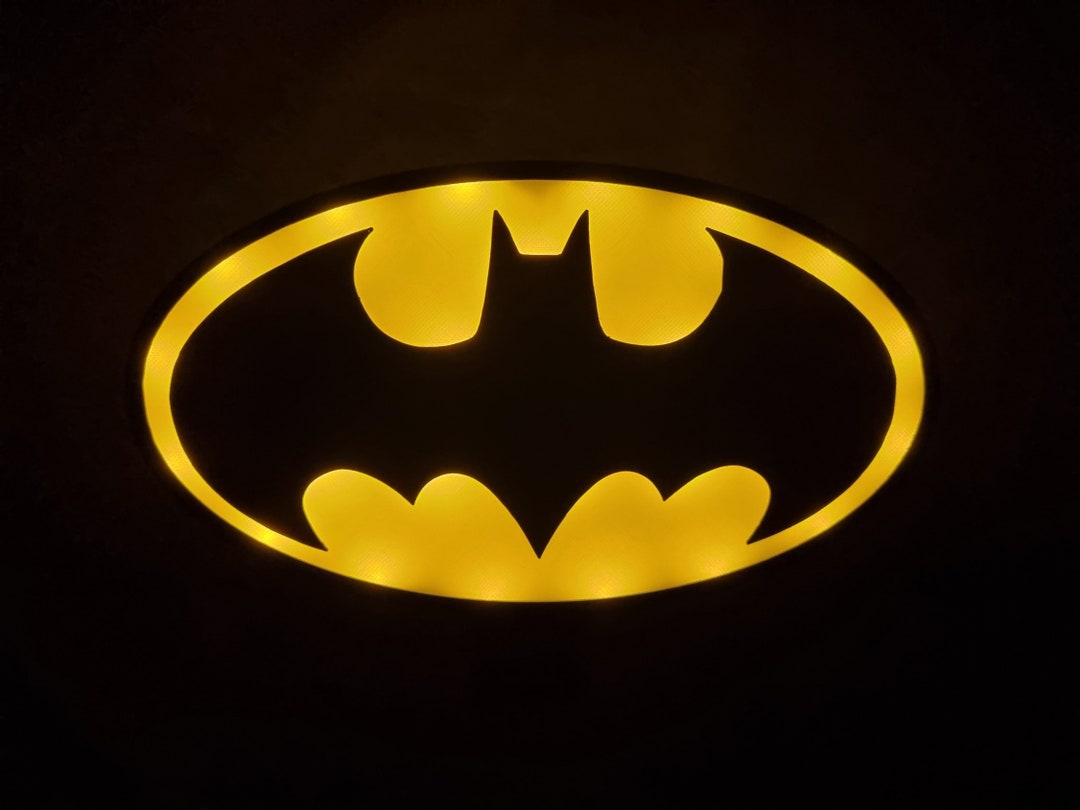 Batman Logo Light Frame Lamp - Etsy UK