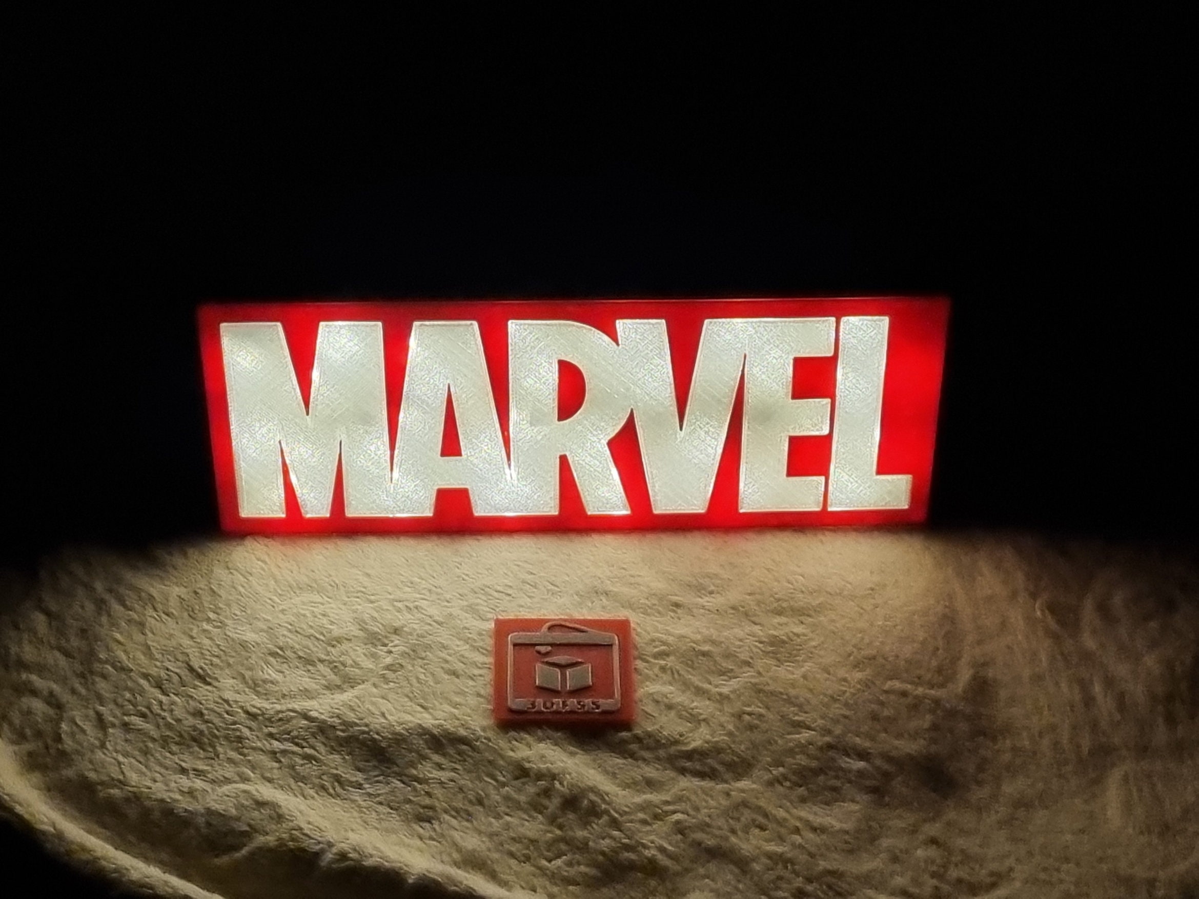 Marvel Logo Light Frame Lamp Sign - Etsy