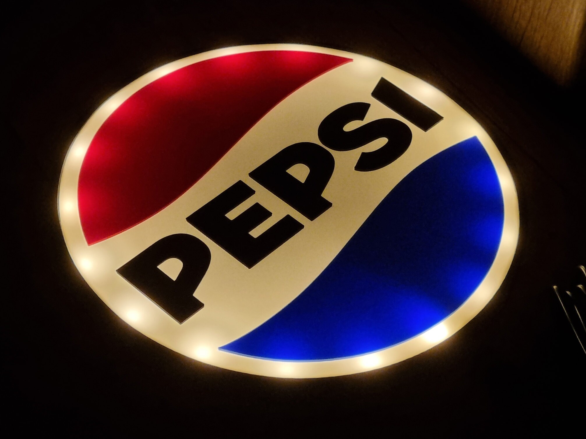 PEPSI Logo Light Frame Lamp Wall Sign - Etsy