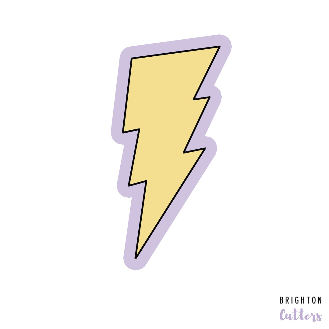 Lightning Bolt Cookie Cutter - Etsy