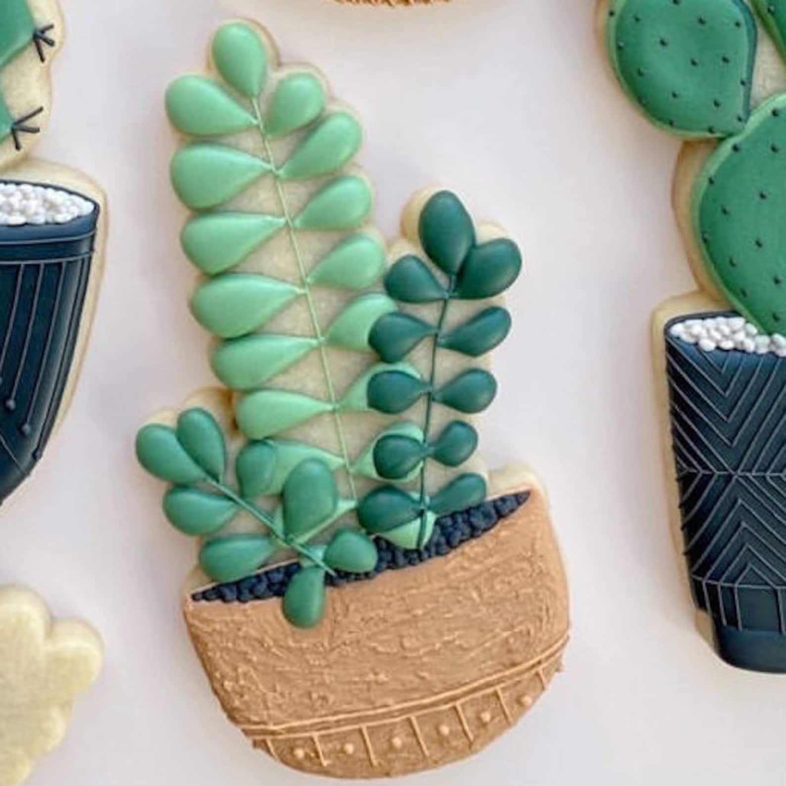 Cookie Cutters: Arlo's Cookies Plants Set #1 (potted ZZ, Fiddle Leaf ...