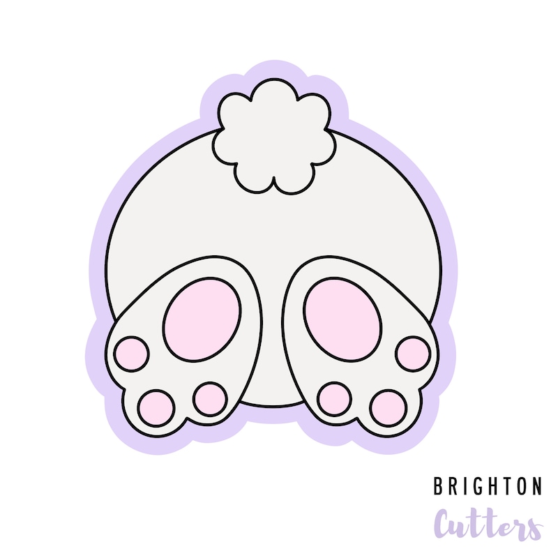 Bunny Butt Print - Etsy