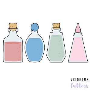 4 Inch Tall Potions Cookie Cutters - Etsy