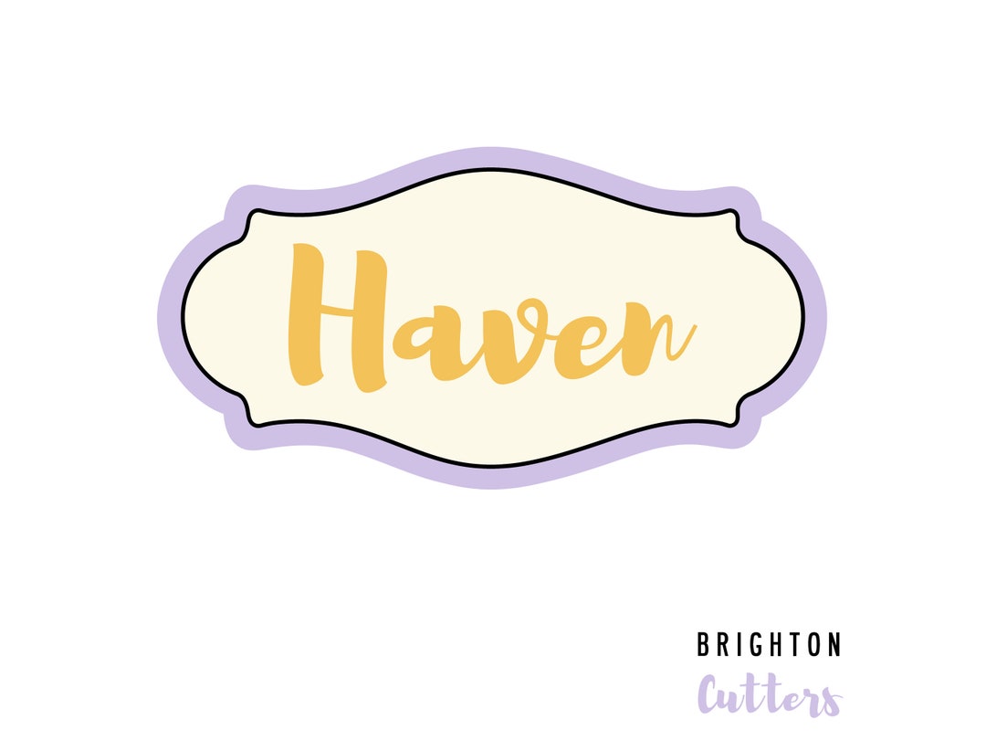 Haven Plaque Cookie Cutter - Etsy