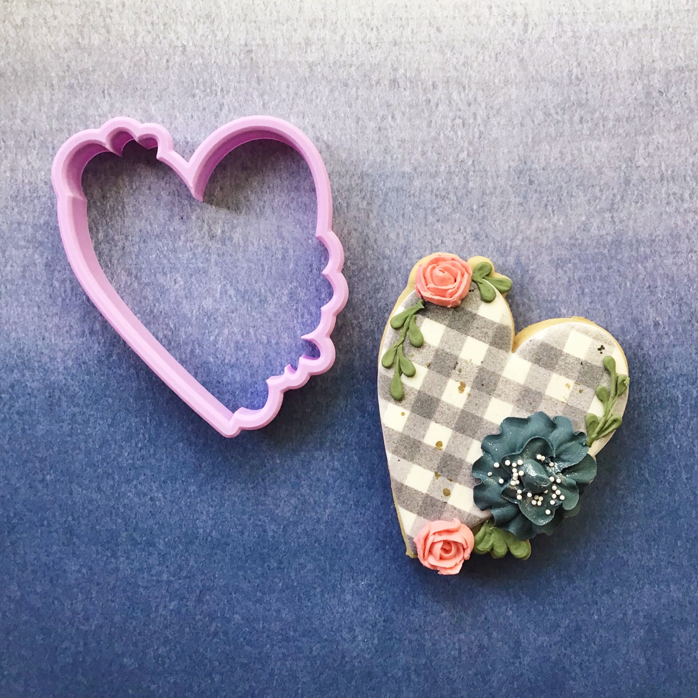 Floral Heart Cookie Cutter - Etsy