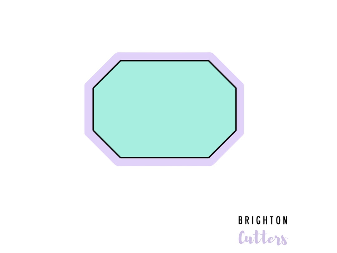 Elongated Octagon 3 Cookie Cutter - Etsy