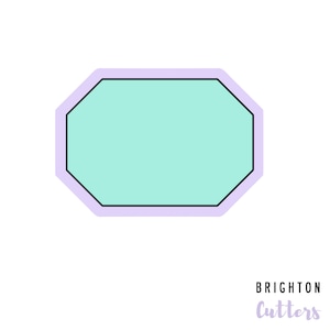Elongated Octagon 3 Cookie Cutter - Etsy