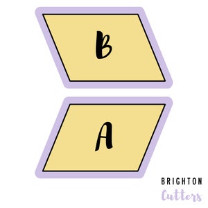 Slanted Rectangle Cookie Cutter - Etsy