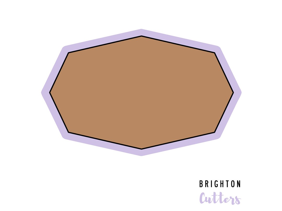 Elongated Octagon 1 Cookie Cutter - Etsy