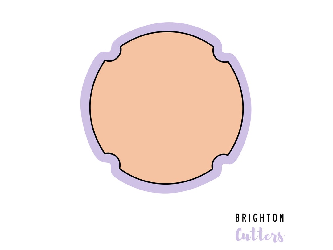 Notched Circle Cookie Cutter - Etsy