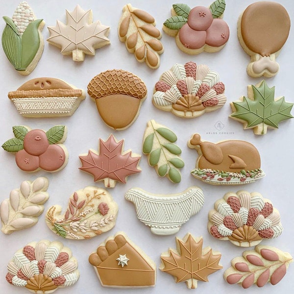 Thanksgiving Cookies - Etsy