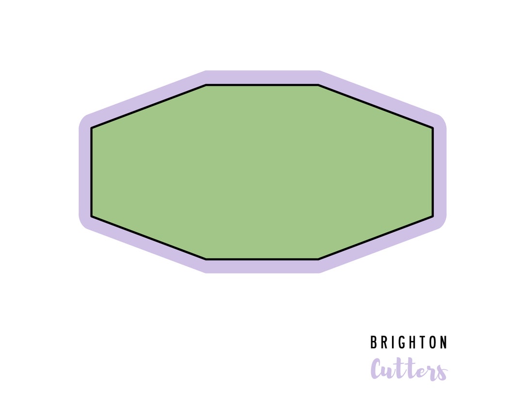 Elongated Octagon 2 Cookie Cutter - Etsy