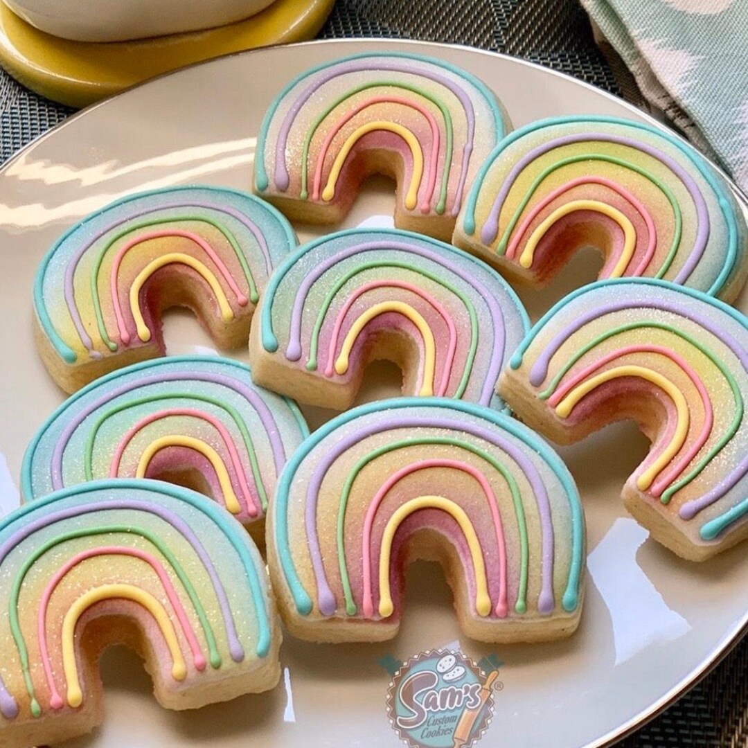 Charming Rainbow Cookie Cutter - Etsy
