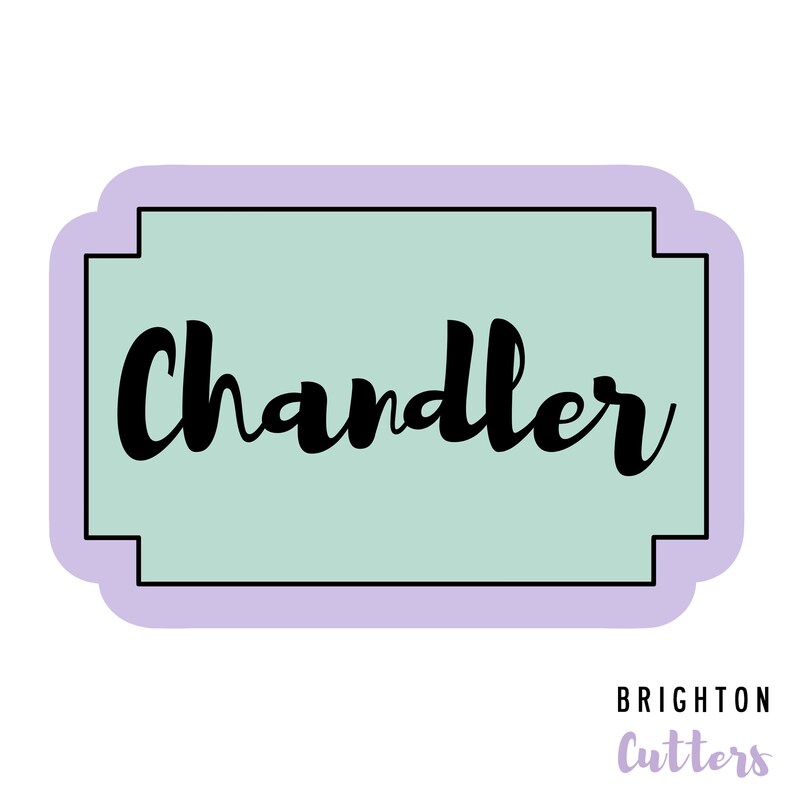 Chandler Plaque Cookie Cutter - Etsy