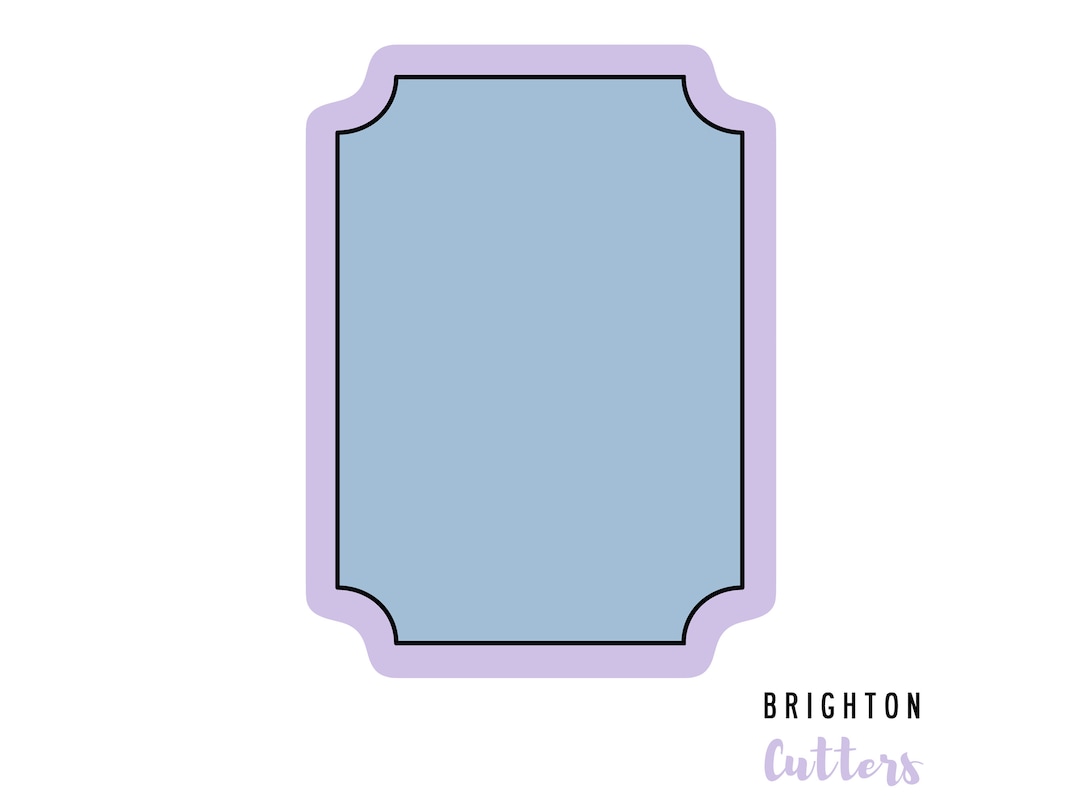 Notched Rectangle Cookie Cutter - Etsy