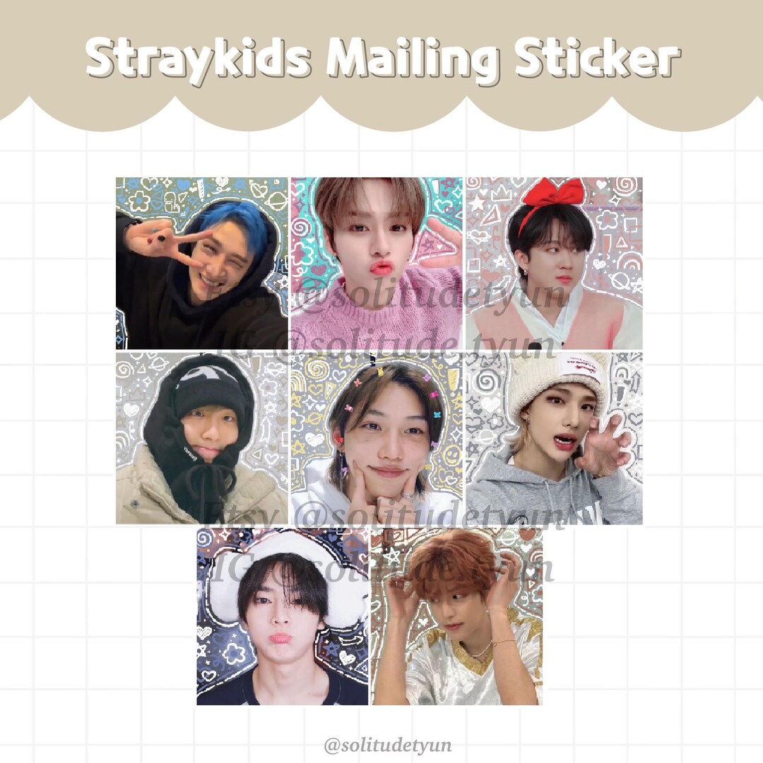 Stray Kids Mailing Sticker | Bang Chan Lee Know Changbin Hyunjin Han ...